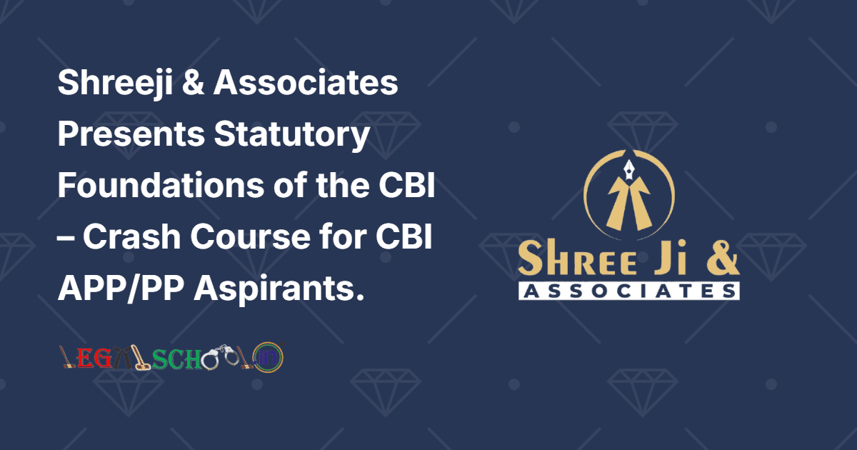 Shreeji & Associates Presents Statutory Foundations of the CBI – Crash ...