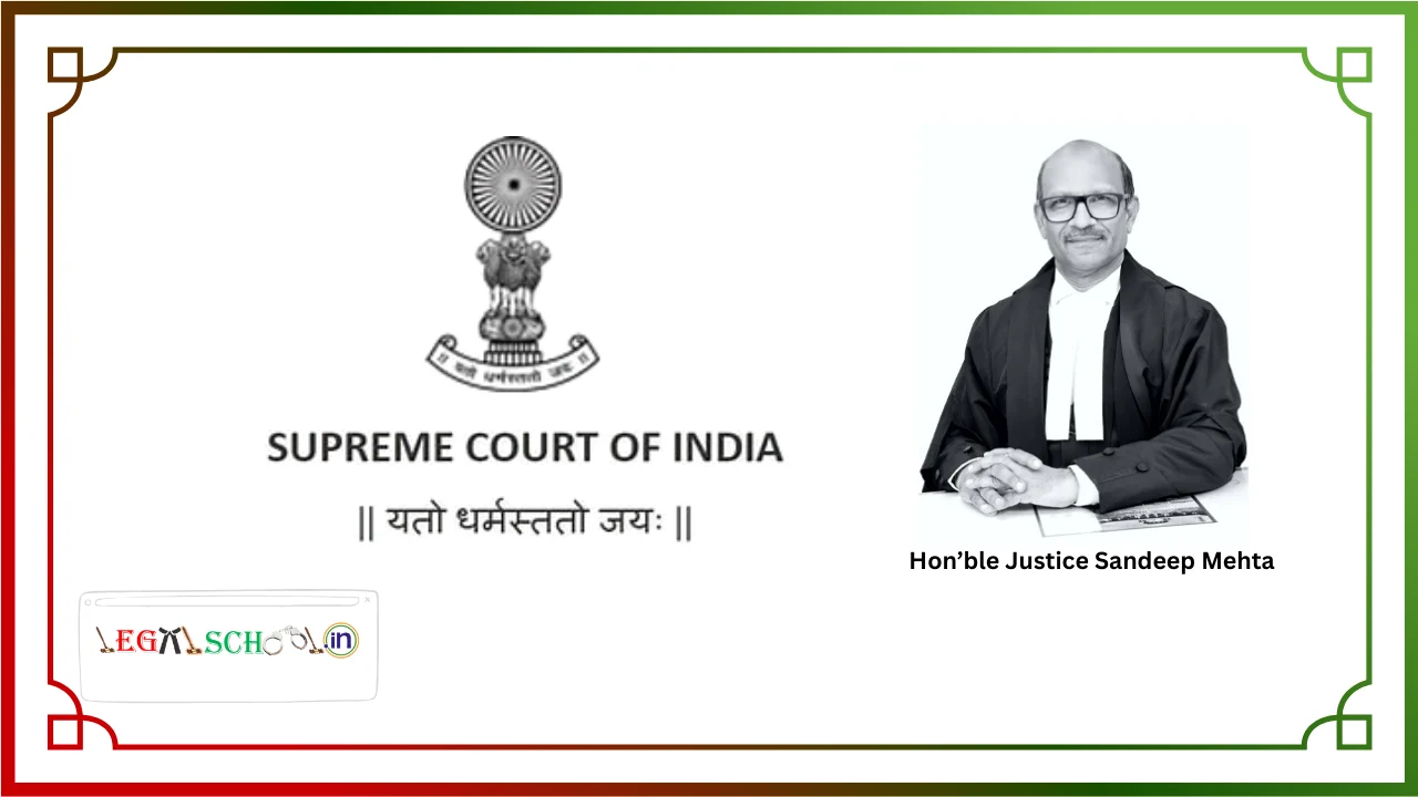 Apply for Judicial Internship 2026 with Justice Sandeep Mehta (April ...